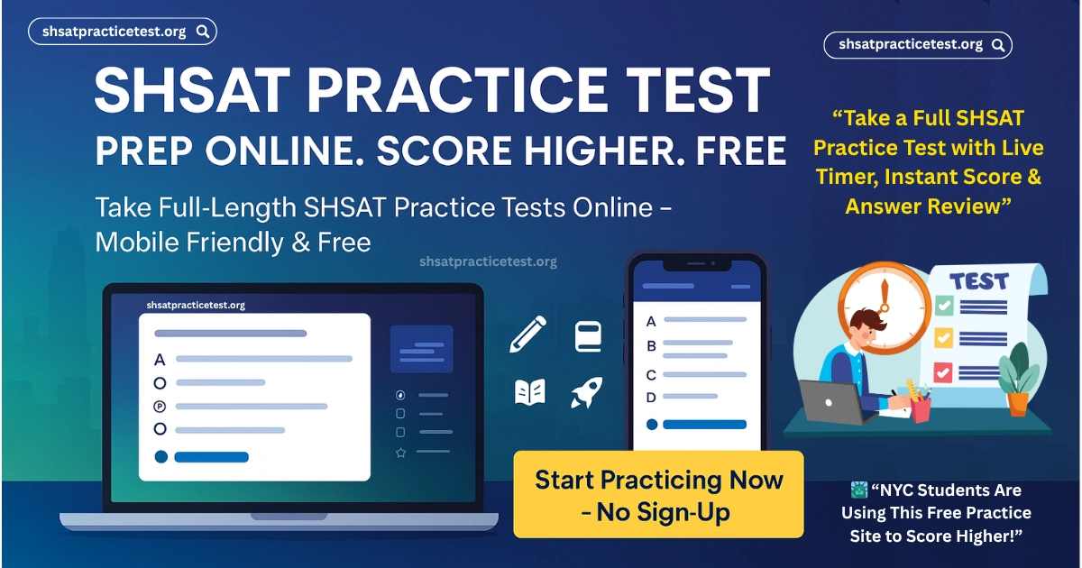 📚 SHSAT Study Guide - SHSAT Practice Test